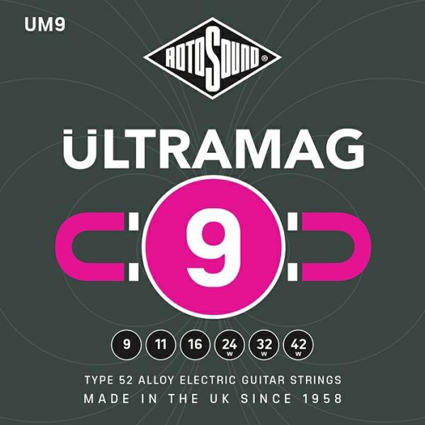ロトサウンドのUltramagシリーズ「UM9」には、52%のニッケルと48%の鉄からなる「Type 52 Alloy」素材が使用されています。これにより、従来のニッケル弦やスチール弦よりもパワー、サステインに優れ、弦寿命が長くなっています...