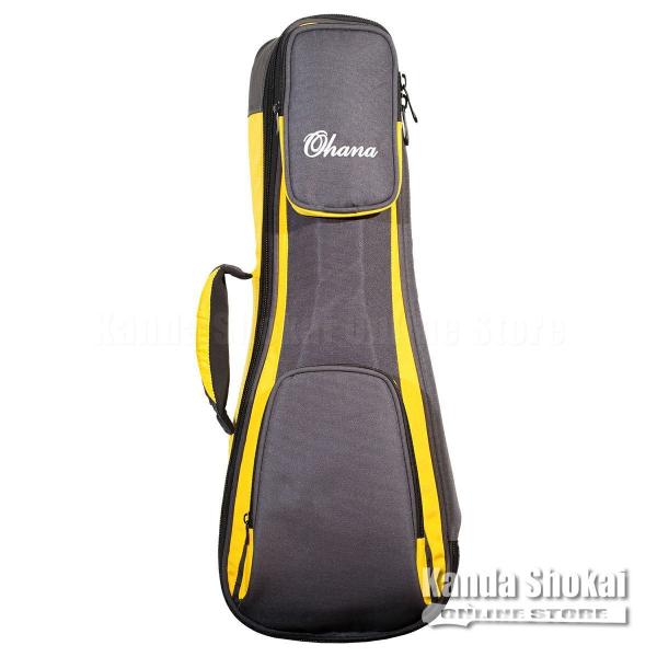オハナウクレレのDSC-21 YL Deluxe Soft Case, Sopranoは、Ohana standardモデルの SKシリーズと PKシリーズ (pineapple shaped) のソプラノサイズに適合したGIGケースです。...