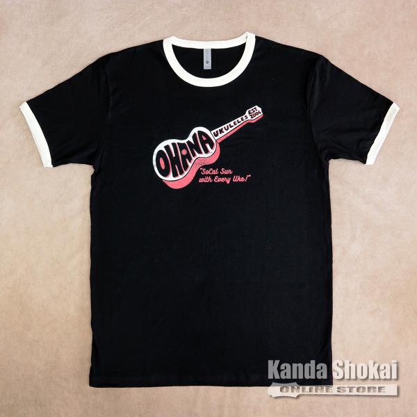 ヴィンテージの風合いを持たせたリンガーTシャツです。ブラックとクリームのディテールで、柔らかい綿を使用しています。■サイズ: M■素材: 綿100%■肩幅: 42cm■身幅: 50cm■袖丈: 20cm■身丈: 70cm※衣類は全て平台に平...