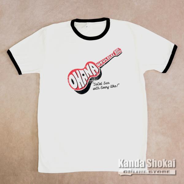 ヴィンテージの風合いを持たせたリンガーTシャツです。クリームとブラックのディテールで、柔らかい綿を使用しています。■サイズ: XL■素材: 綿100%■肩幅: 52cm■身幅: 61cm■袖丈: 22cm■身丈: 77cm※衣類は全て平台に...