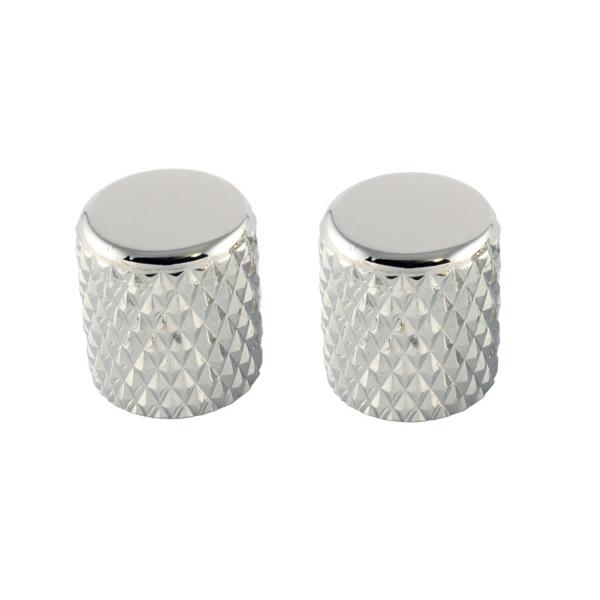 フラットトップのメタル・ノブです。ローレットが大きい為、滑り止めに効果的です。インチのソリッドシャフト1/4" (約6.35mm)に対応しています。■クローム■ネジ固定仕様■高さ: 3/4" (約19.05mm)■幅: 3/4" (約19....