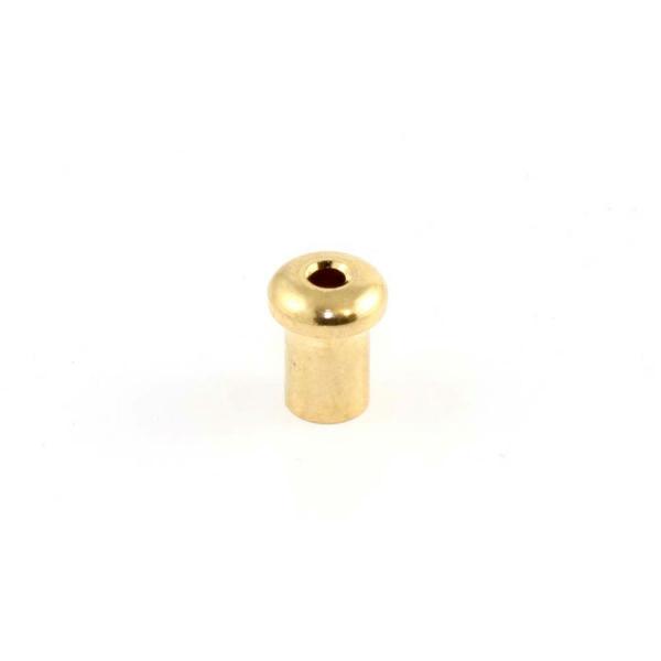 ■裏通しボディトップ用ブッシュ■ゴールド■上部: 1/4" (約6.35mm)■全長: 23/64" (約9.1mm)■取付時の穴径: .199" (約5.1mm)■6個入り