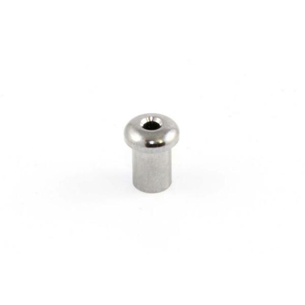 ■裏通しボディトップ用ブッシュ■クローム■上部: 1/4" (約6.35mm)■全長: 23/64" (約9.1mm)■取付時の穴径: .199" (約5.1mm)■6個入り