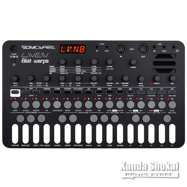 レトロゲームサウンドも今までにない8ビットサウンドもこれ一台で完結する画期的なグルーヴシンセです。4種類（WARP、ATTACK、MORPH、FM）の8bit波形メモリシンセをはじめ、Detune、Sweepなどビットサウンドには欠かせない...