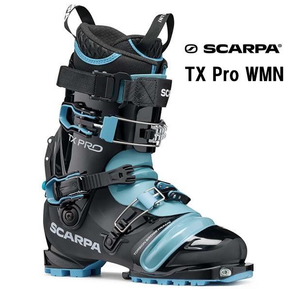 SCARPA TX Pro WMN には、15 年にわたる開発と革新が詰め込まれ、テレマーク スキー ツアーに最適な優れた可動範囲と剛性を備えた、NTN カテゴリーで最も軽量なテレマーク ブーツが誕生しました。バインディング NTN＆テレテ...