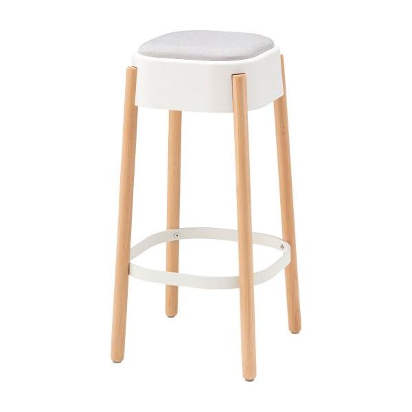 【メーカー直送】東谷 CL-488WH ハイスツール（ホワイト） Azumaya 東谷(あずまや) ハイスツール ホワイト CL-488WH【メーカー直送品