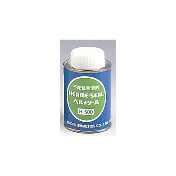 日本ヘルメチックス ヘルメシール H-500 300g ハケ付缶入 (灰色) 無溶剤型ステンレス配管用シール剤 ●耐熱性(-30〜+260℃)に優れた配管用シール剤です。(蒸気使用温度150℃迄) ●無溶剤タイプで、有機溶剤等を一切含まない...