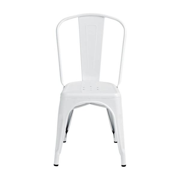 クレール チェア アイボリー PC-133IV ■サイズ(cm)：W45×D54×H85×SH44 ■素材：スチール(粉体塗装)