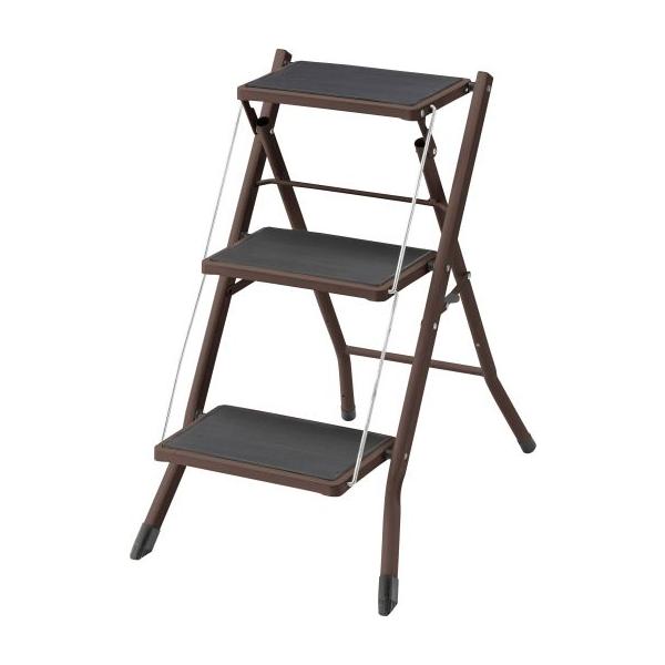 ステップ台 ブラウン PC-344BR ■サイズ(cm)：W42.5×D65.5×H68 ■素材：スチール(粉体塗装) ポリプロピレン