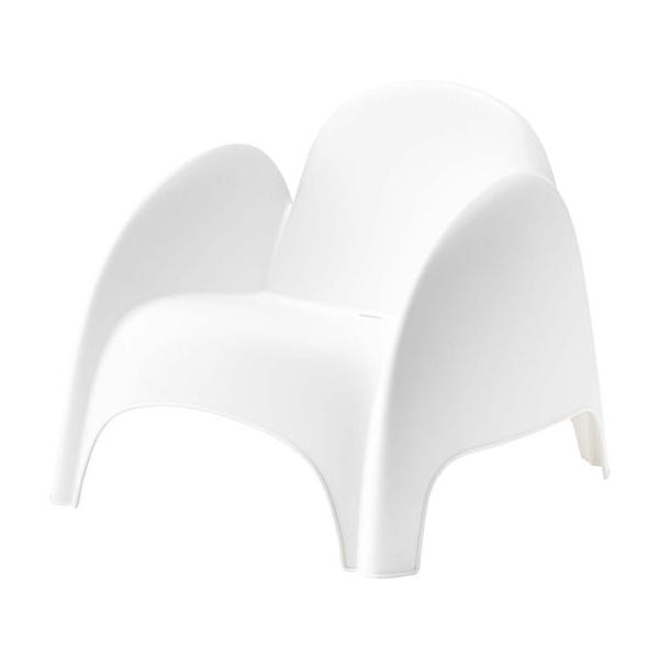 ラウンジチェア ホワイト PC-864WH ■サイズ(cm)：W80×D81×H70.5×SH37.5 ■素材：ポリプロピレン