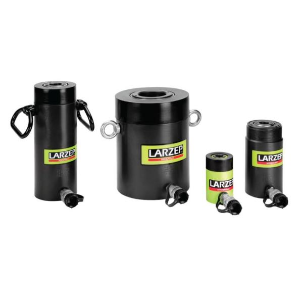 ラーゼップ 単動中空ピストンシリンダ スプリングリターン 100トン ストローク:80mm SSH10008