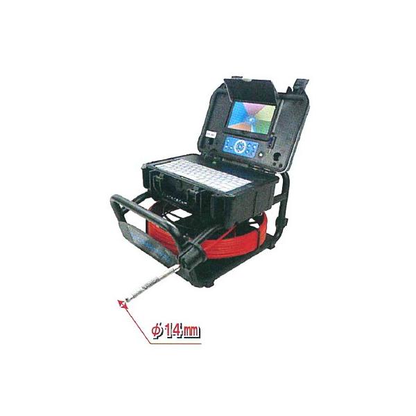 KANTOOL カンツール 押し込み式カメラシステム バリュー・スコープPro 小口径 VSP1430【代引不可】●小口径管の調査に対応したタイプ(φ14mm)。φ20〜65mmの管にしよう可能(管内状況による)。●鮮明な映像。●持ち運び楽々。