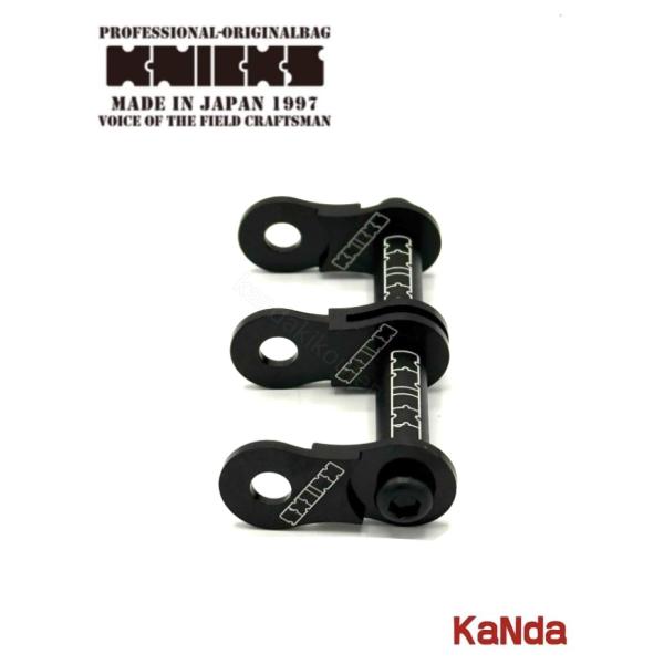 パイプ及びS金具には全てKNICKSロゴ入り●アルミセンター金具1個●アルミサイド金具2個●アルミロング六角ボルト1本●アルミナイロンナット1個●アルミパイプ　2個重さ●16ｇ●付属品パイプ26ｍｍ（センター用パイプ）●通常パイプ　28ｍｍ...