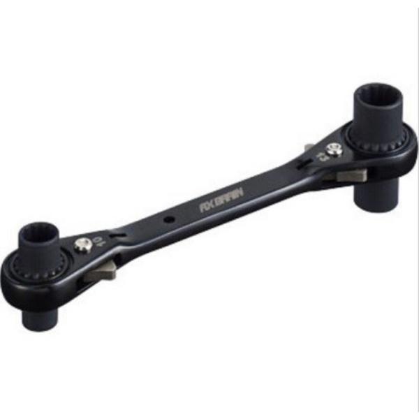 1本で4サイズ対応！！首振り角15度機能を備えた本締め可能なロングソケット電設・配管工事や各種ラック取付の必携アイテム!!・サイズ(mm)8・10×12・13・全長(mm)165 ・首振角度(°)15