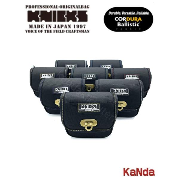 小物ポーチ　白タグ特別仕様（カラーステッチ）ピンク・ブルー・グリーン・パープル・イエロー・レッド・ホワイト・オレンジ●コーデュラバリスティック生地（D1680）使用●固定着脱タイプ型番　BA-100BOX