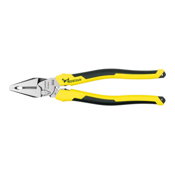 コーポレートカラーであるイエロー＆ブラックを基調としたTG（TSUNODA GLOBAL）モデル。滑りにくいテクスチャーグリップで、力が入れやすく高いホールド感を実現。電気工事の現場で活躍するプロ仕様ツール。長時間の作業負担を軽減する偏芯テ...