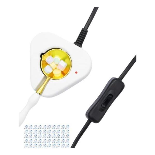 【特徴】●火を使わない、安心の電気炉です。●ゆっくり温めていくため、火力炉よりワックスが溶ける時間が掛かります。【仕様】梱包サイズ(約)：11.2 x 8.2 x 7.2 cm重量(約)：200g使用方法：1.スイッチをオンにし、2分間程度...