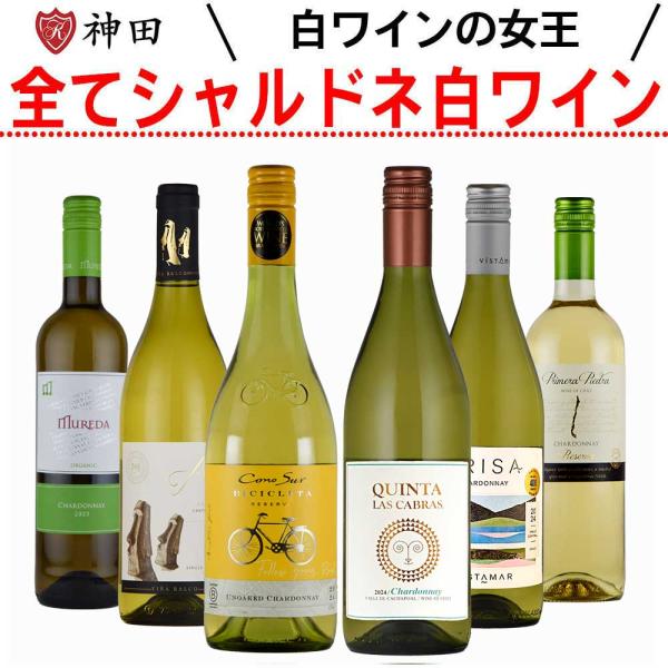 【神田商店 厳選】世界のシャルドネ6本飲み比べセット 人気No.1品種を産地別に厳選。すべて辛口で毎日の食卓に最適です。■セット内容(各750ml)コノスル：豊かな果実味。揚げ物やパスタに。プリメラ・ピエドラ：ボリューム感。焼き鳥やピザに。...