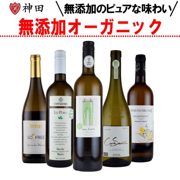 酸化防止剤(ＳＯ２)を添加していないオーガニック白ワインだけを集めたセットです。