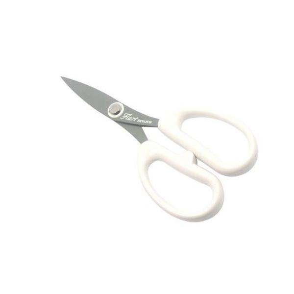 JF-175 スタンダードなアレンジメント鋏  ギザ刃でワイヤーを切り、刃部でリボンや草花を切ることができ、これ一本ですべて対応可能です。  ブレード表面には特殊ダブルフッ素コーティングが施されており、錆びにくく、お手入れも簡単です。  柔...