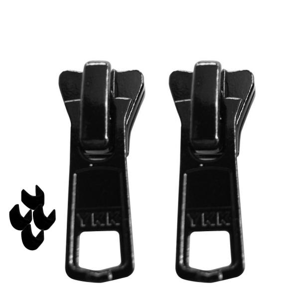 YKKファスナー交換用　日本製2個セット、こちらにはビスロン5号用上止め4個付属します。YKK用です。