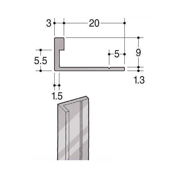 【※ご注意：配送業者の関係上、ご希望の時間指定に沿えない場合があります】この商品は、代引・日時指定はできません。弊社提携の配送業社にてお送り致します。ご了承ください。■見切り材（壁面用）■腕金具など装着不可注意■立ち上がり寸法9mm（5mm...