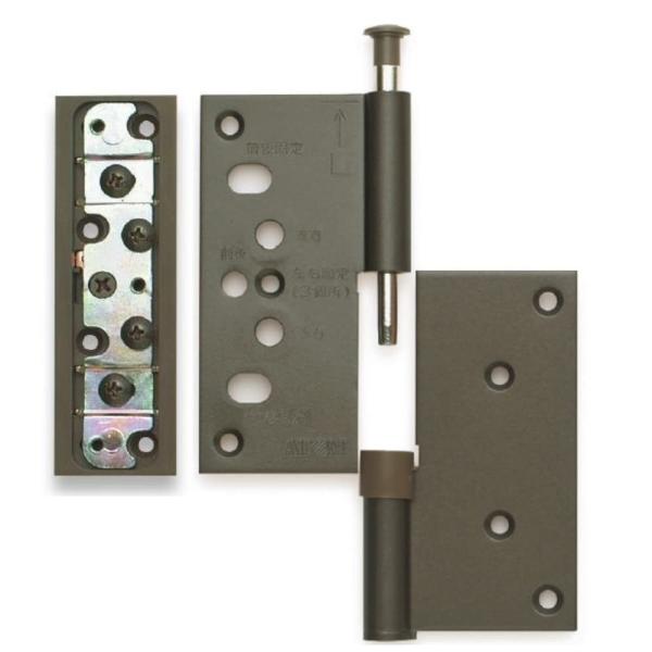 【品番】071946【商品名】3方向調整丁番【サイズ】102×102×2.5【左右勝手】左勝手【前後・左右調整プレート（幅）】33【カラー】アンバー塗装【材質】丁番：鋼前後・左右調整プレート：亜鉛合金、鋼、PA【添付品】プレート取付用：＋皿...