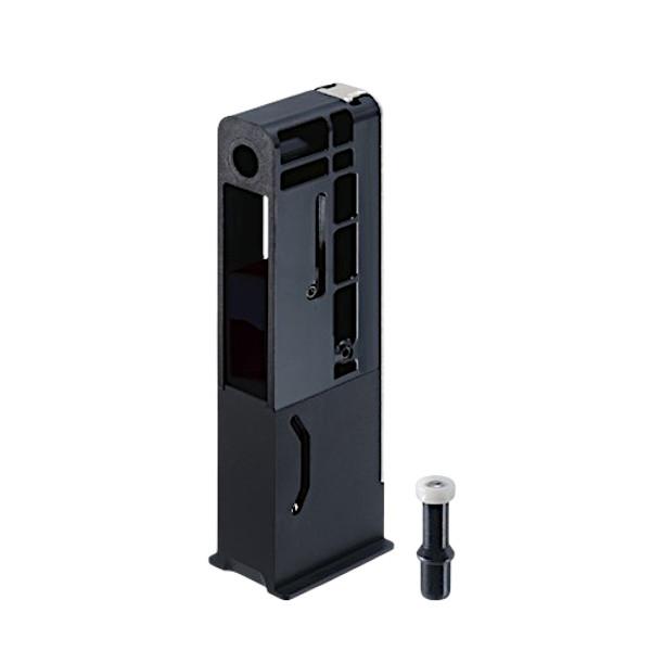 メーカー名アトムリビンテック商品名FG-N150(格納下部ガイド)材質本体:亜鉛合金、PC、エラストマー・下部ガイド:鋼、POM仕上げ黒添付品+皿タッピンねじ 4×35　3本・+バインド小ねじ M4×20　1本下部ガイドピンが取外し可能です...