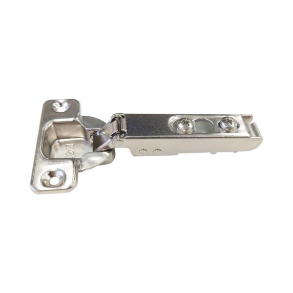 【品番】CRT100-18-1【商品名】スライド丁番 ワンタッチ平行着脱【かぶせ】18mm (全かぶせ)【キャッチ】キャッチなし【カップ径】φ35mm【開き角度】100°【材質】SPCC【仕上】ニッケルメッキ【入数】1個 (本体のみ、座金・...