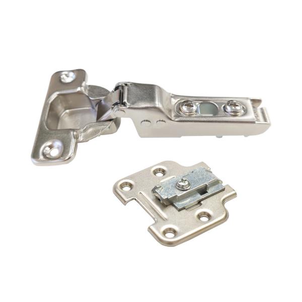 【品番】CRT100-9-1【商品名】スライド丁番 ワンタッチ平行着脱【かぶせ】9mm (半かぶせ)【キャッチ】キャッチなし【カップ径】φ35mm【開き角度】100°【材質】SPCC【仕上】ニッケルメッキ【入数】1セット (座金(RLK-3...