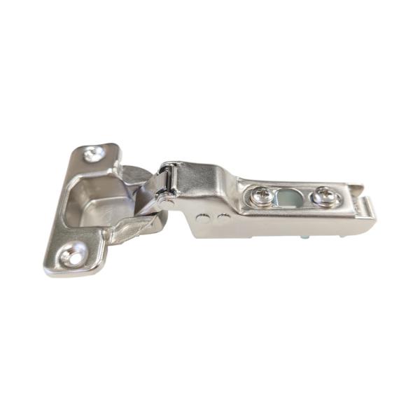 【品番】CRT100-9-6【商品名】スライド丁番 ワンタッチ平行着脱【かぶせ】9mm (半かぶせ)【キャッチ】キャッチあり【カップ径】φ35mm【開き角度】100°【材質】SPCC【仕上】ニッケルメッキ【入数】1個 (本体のみ、座金・ビス...