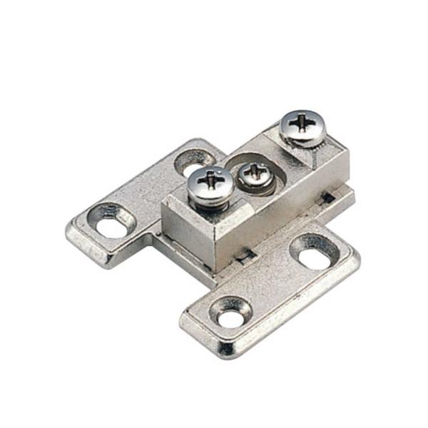 【品番】DCLK【商品名】DCLK座金【サイズ】43×44mm【カラー】シルバー【材質／仕上】亜鉛合金／ニッケルメッキ【概要】●上下・左右・前後の3方向調整ができます。ポイント利用・expoint01