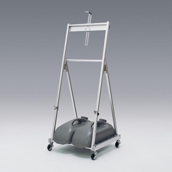 ブランド名ベルクシリーズ名アルモード商品名パネル用スタンド品番2156カラーシルバー対応サイズB3ヨコ・A2・B2・A1・B1パネル厚30mmまで重量4.5kg静止安全荷重12kgまで（ポリウエイト満水時）主要素材本体：アルミ押出材（シルバ...