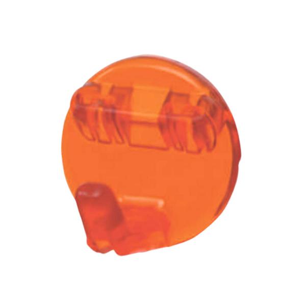 【品番】C-102-30-CLOR【商品名】アクアフック丸形【サイズ】30×24×30mm【仕上】クリアオレンジ【材質】ポリカーボネート【主な取り付け場所】石こうボードプリント合板（木質新建材）柱・板壁ポイント利用・expoint01