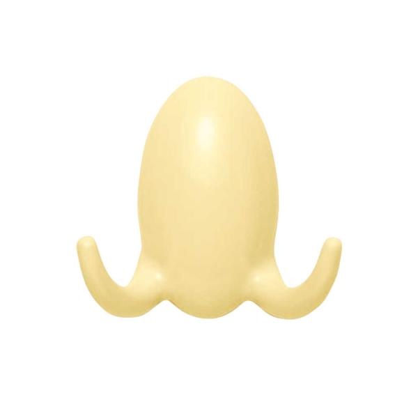 【品番】C-11C-S-SOYE【商品名】たまごフックツイン【サイズ】45×26×49mm【仕上】ソフトイエロー【材質】ABS【主な取り付け場所】コンクリート・ブロックタイル目地柱・板壁ポイント利用・expoint01