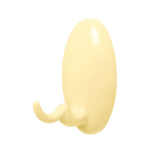 【品番】C-12T-M-SOYE【商品名】たまごフック2段【サイズ】60×44×34mm【仕上】ソフトイエロー【材質】ABS【主な取り付け場所】金属塗装面タイル・ガラス・ステンレス柱・板壁・化粧合板【特徴】簡単にはがせる粘着タイプポイント利...