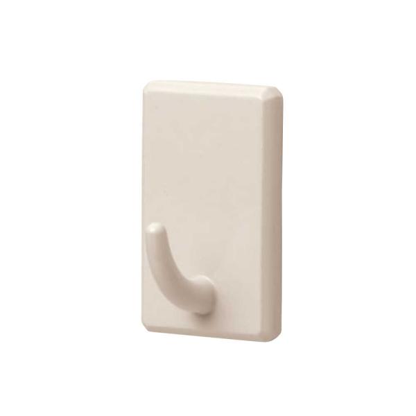 【品番】C-1C-LL-IV【商品名】eフック【サイズ】60×30×36mm【仕上】アイボリー【材質】ASB【主な取り付け場所】コンクリート・ブロックタイル目地柱・板壁ポイント利用・expoint01