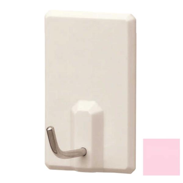 【品番】C-200-60-PI【商品名】eフックD形【サイズ】60×33×38mm【仕上】ピンク【材質】ＡＢＳ＋ステンレス【主な取り付け場所】金属塗装面タイル・ガラス・ステンレス柱・板壁・化粧合板【特徴】簡単にはがせる粘着タイプポイント利用...