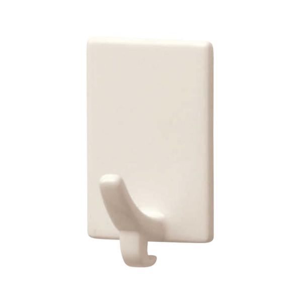 【品番】C-202-50-IV【商品名】プチフック付フック【サイズ】50×25×34mm【仕上】アイボリー【材質】ABS【主な取り付け場所】金属塗装面タイル・ガラス・ステンレス柱・板壁・化粧合板【特徴】簡単にはがせる粘着タイプポイント利用・...