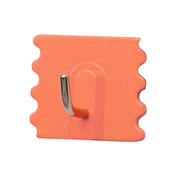 【品番】C-204-34-CO【商品名】パズルフック【サイズ】34×23×39mm【仕上】コーラル【材質】ＡＢＳ＋ステンレス【主な取り付け場所】金属塗装面タイル・ガラス・ステンレス柱・板壁・化粧合板【特徴】簡単にはがせる粘着タイプポイント利...