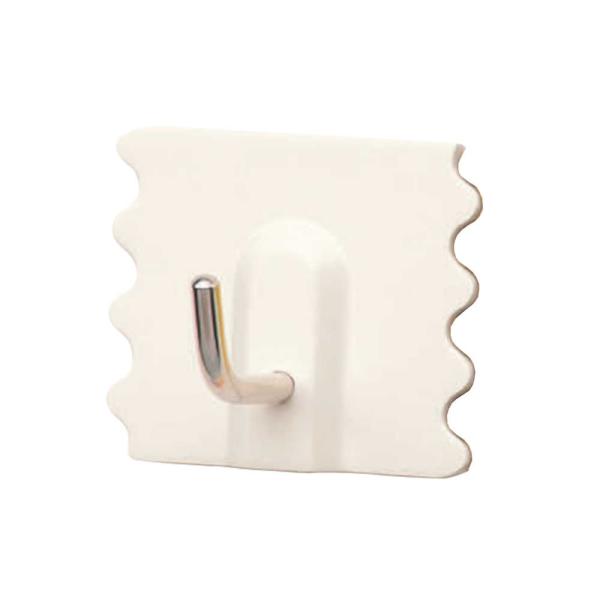 【品番】C-204-34-IV【商品名】パズルフック【サイズ】34×23×39mm【仕上】アイボリー【材質】ＡＢＳ＋ステンレス【主な取り付け場所】金属塗装面タイル・ガラス・ステンレス柱・板壁・化粧合板【特徴】簡単にはがせる粘着タイプポイント...