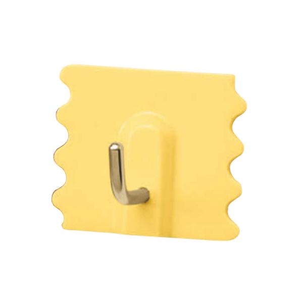 【品番】C-204-34-YE【商品名】パズルフック【サイズ】34×23×39mm【仕上】イエロー【材質】ＡＢＳ＋ステンレス【主な取り付け場所】金属塗装面タイル・ガラス・ステンレス柱・板壁・化粧合板【特徴】簡単にはがせる粘着タイプポイント利...