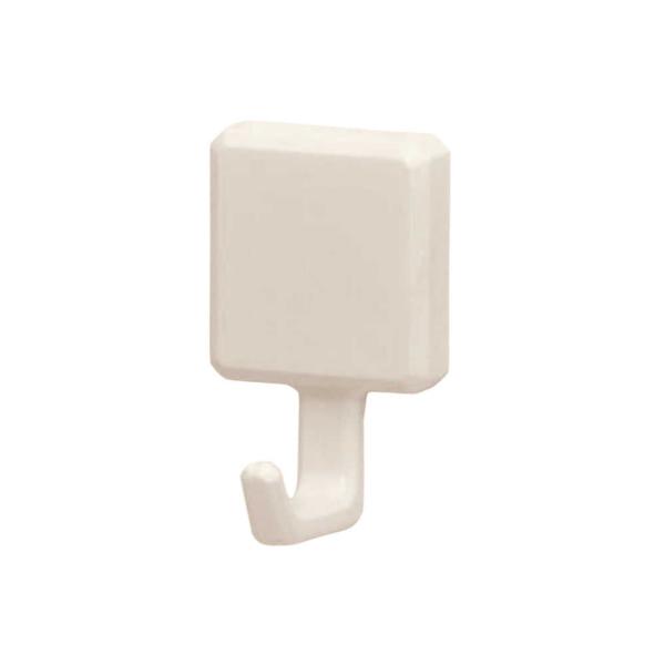 【品番】C-2T-XS-IV【商品名】eフックA形【サイズ】28×25×47mm【仕上】アイボリー【材質】ＡＢＳ【主な取り付け場所】金属塗装面タイル・ガラス・ステンレス柱・板壁・化粧合板【特徴】簡単にはがせる粘着タイプポイント利用・expo...
