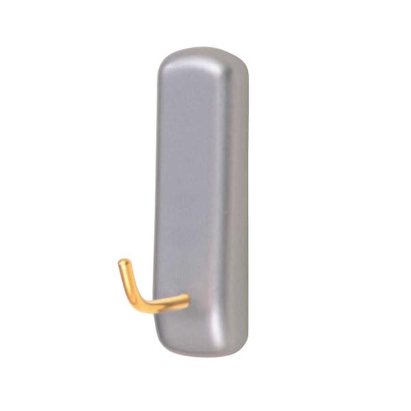 【品番】C-30U-L-PESI【商品名】ピアノフック【サイズ】67×36×20mm【仕上】パールシルバー【材質】ABS、ステンレス【主な取り付け場所】石こうボードプリント合板（木質新建材）柱・板壁ポイント利用・expoint01