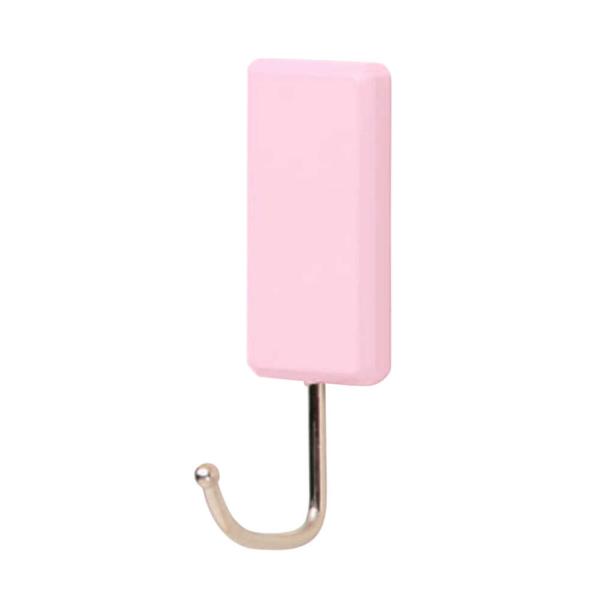 【品番】C-3T-M-PI【商品名】eフックJ形【サイズ】75×35×25mm【仕上】ピンク【材質】ＡＢＳ＋ステンレス【主な取り付け場所】金属塗装面タイル・ガラス・ステンレス柱・板壁・化粧合板【特徴】簡単にはがせる粘着タイプポイント利用・e...