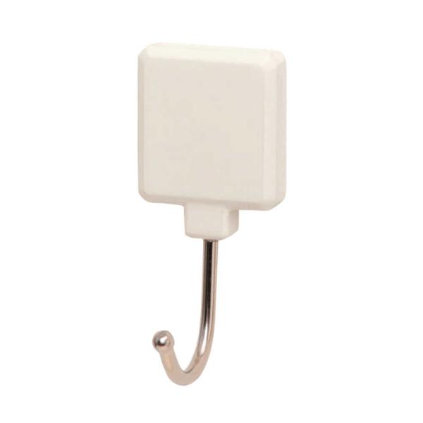 【品番】C-4U-XS-IV【商品名】eフックJS形【サイズ】59×28×28mm【仕上】アイボリー【材質】ABS、ステンレス【主な取り付け場所】石こうボードプリント合板（木質新建材）柱・板壁ポイント利用・expoint01
