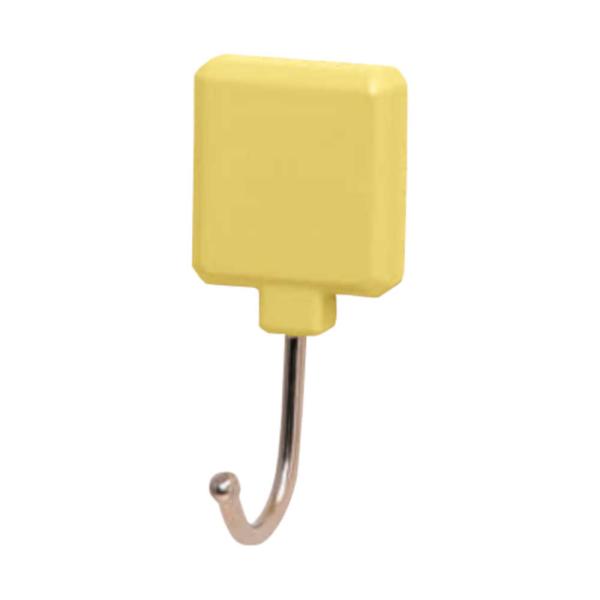 【品番】C-4U-XS-MA【商品名】eフックJS形【サイズ】59×28×28mm【仕上】マスタード【材質】ABS、ステンレス【主な取り付け場所】石こうボードプリント合板（木質新建材）柱・板壁ポイント利用・expoint01