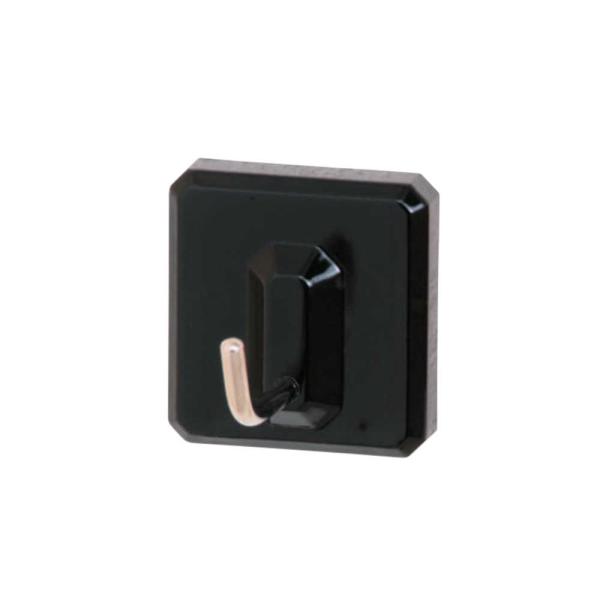 【品番】C-5C-34XS-BL【商品名】eフックS形【サイズ】36×38×34mm【仕上】ブラック【材質】ABS、ステンレス【主な取り付け場所】コンクリート・ブロックタイル目地柱・板壁ポイント利用・expoint01