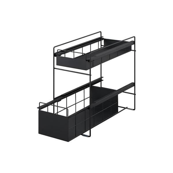 製品サイズ（cm）幅約20×奥行約40.3〜65.4×高さ約38.4製品質量約2.9kg耐荷重上段：約5kg下段：約7kg全体：約12kg※耐荷重は測定値であり、保証値ではありません。主要材質本体：金属（鋼）（エポキシ樹脂塗装）キャスター部...