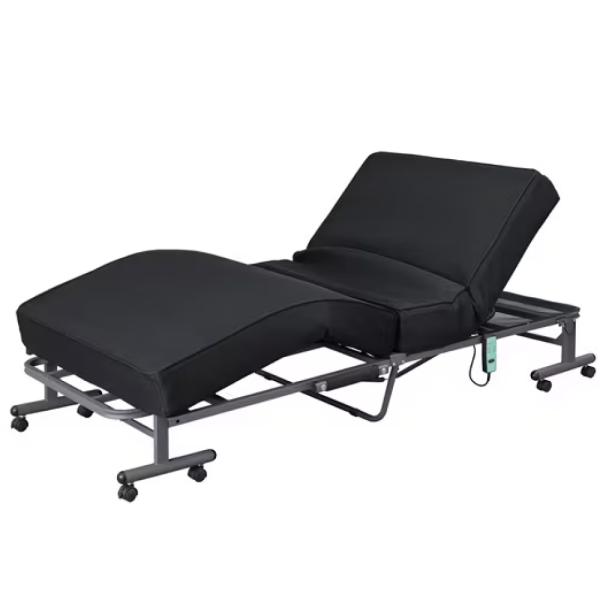 主要素材スチール、ポリエステル商品サイズ（mm)幅990×奥行1,990×高さ405重量38.5kg折りたたみ時サイズ（約）990×380×1,100mmマット部サイズ（約）930×1,990×150mmマットの厚み（約）150mmマット面...